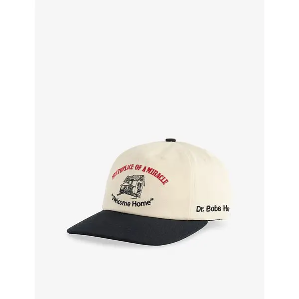 PALY HOLLYWOOD Cotton Baseball Cap With Embroidered Detailing - White