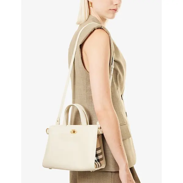 Burberry Cotswolds Mini Leather Tote Bag