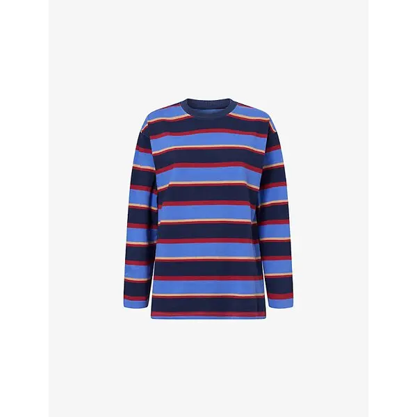 DAMSON MADDER Ali Long-sleeve Cotton-jersey T-shirt - Multi