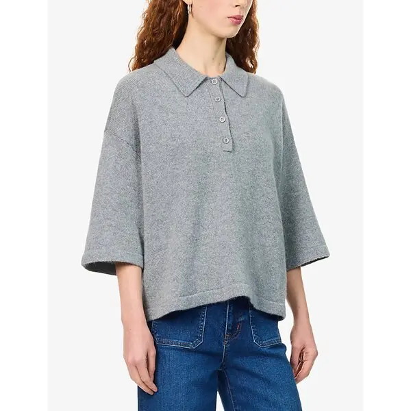 FRAME Relaxed-fit Cashmere Polo Shirt