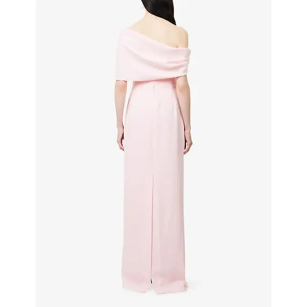 Carolina Herrera Off-shoulder Maxi Dress - Rosewater