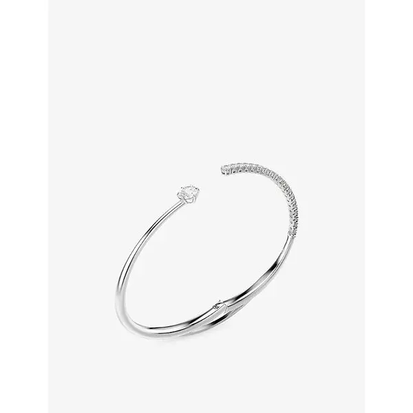 SWAROVSKI Matrix Rhodium-plated Bangle With Cubic Zirconia