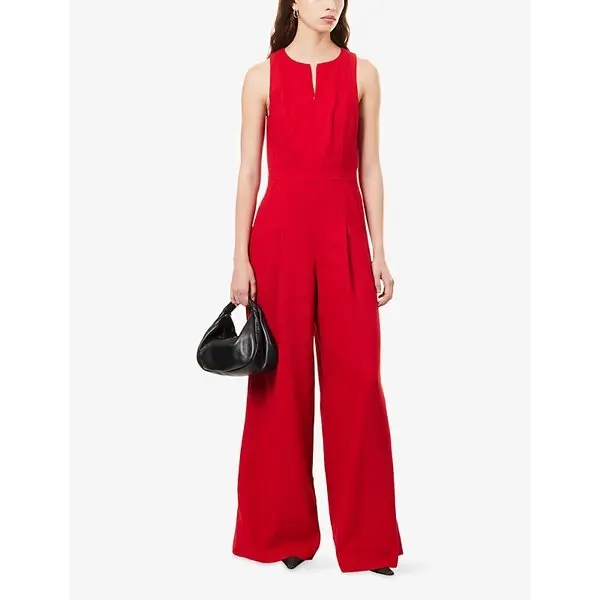 ME+EM Tailored Wide-leg Woven Jumpsuit
