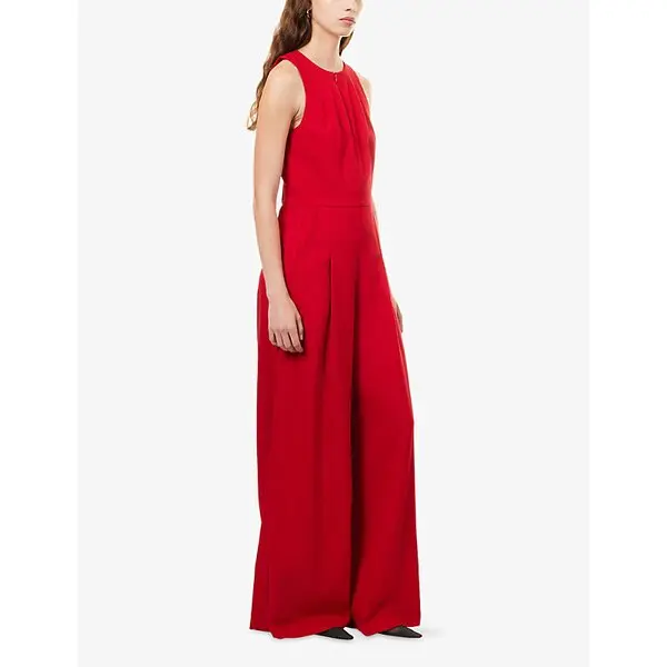 ME+EM Tailored Wide-leg Woven Jumpsuit