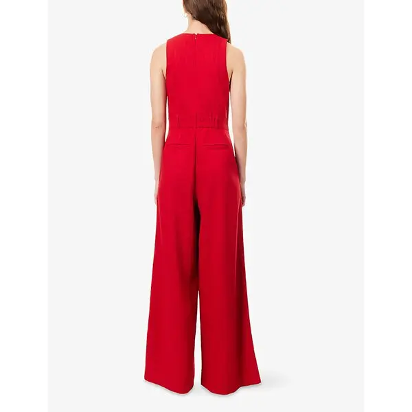 ME+EM Tailored Wide-leg Woven Jumpsuit