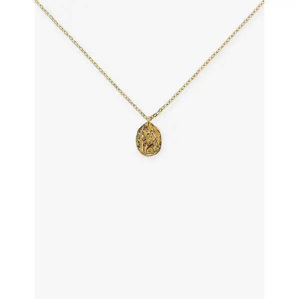 Monica Vinader Combinations 18ct Yellow- Vermeil Pendant Necklace - Gold