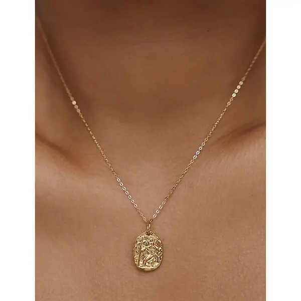 Monica Vinader 18ct Yellow Vermeil Pendant Necklace - Gold