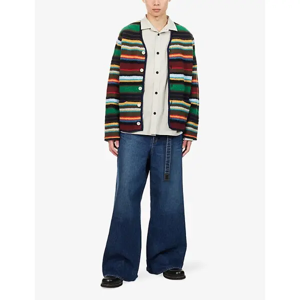 Sacai Typewriter Patch-pocket Cotton Shirt