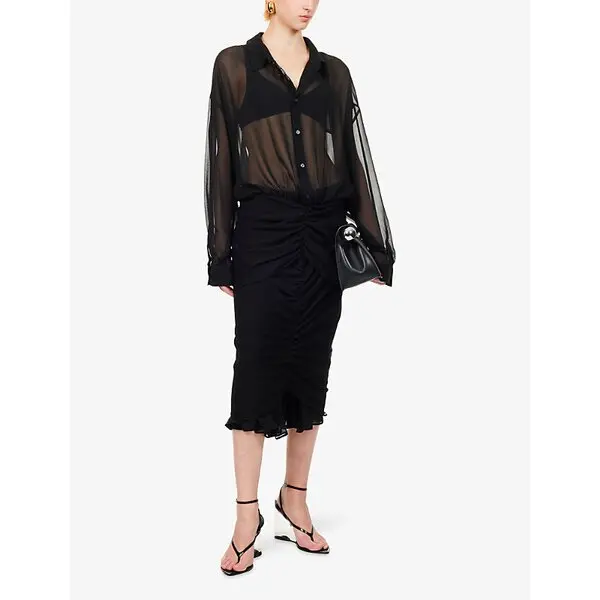 Jacquemus La Robe Siroco" Sheer-crepe Midi Dress