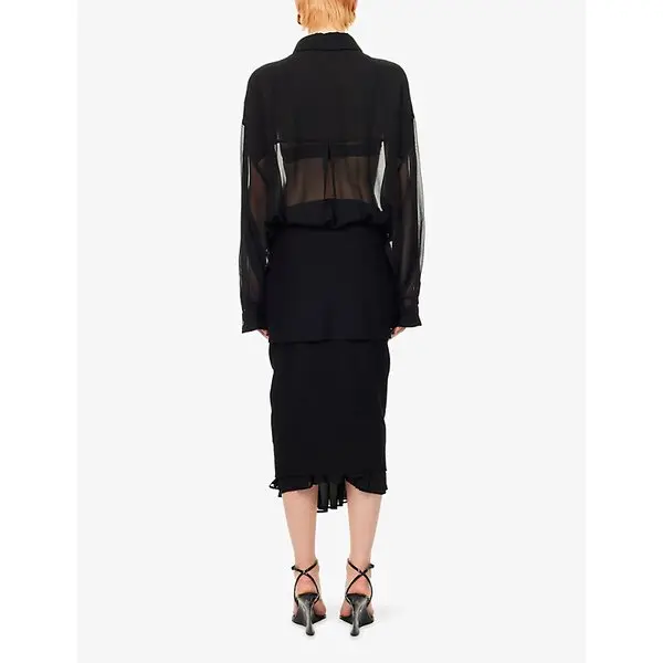 Jacquemus La Robe Siroco" Sheer-crepe Midi Dress