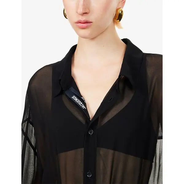 Jacquemus La Robe Siroco" Sheer-crepe Midi Dress