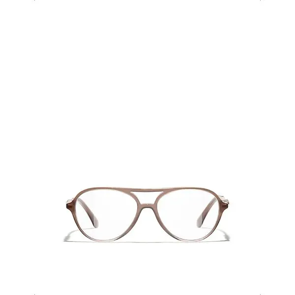 Chanel Pilot Metal Eyeglasses
