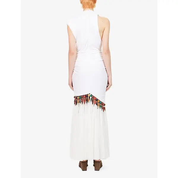 Christopher Esber Embellished Plunge Neck Gown
