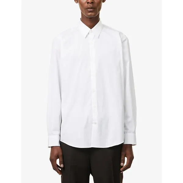 Dries Van Noten Curles Pointed-collar Cotton Shirt