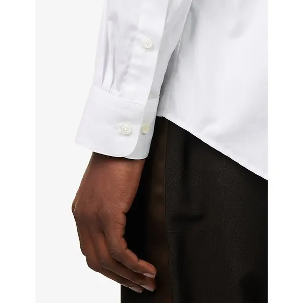 Dries Van Noten Curles Pointed-collar Cotton Shirt