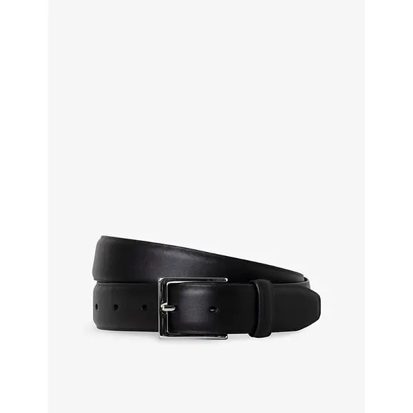 HACKETT Feather-edge Leather Belt