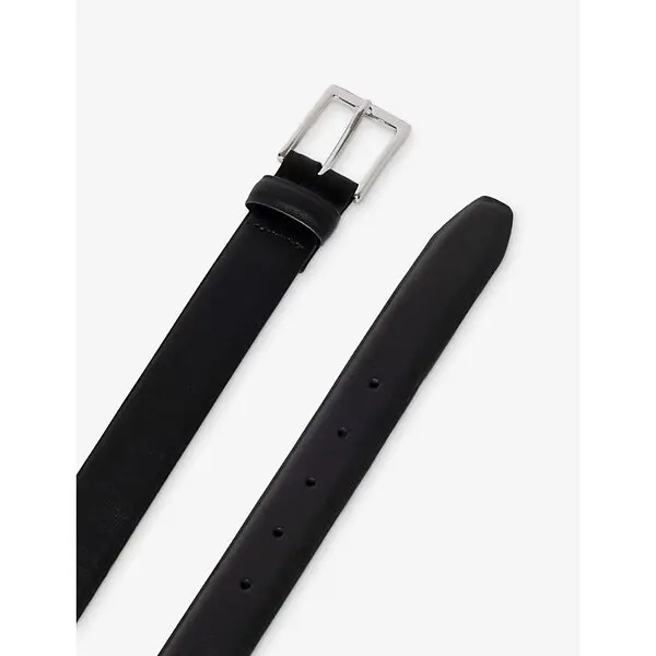 HACKETT Feather-edge Leather Belt