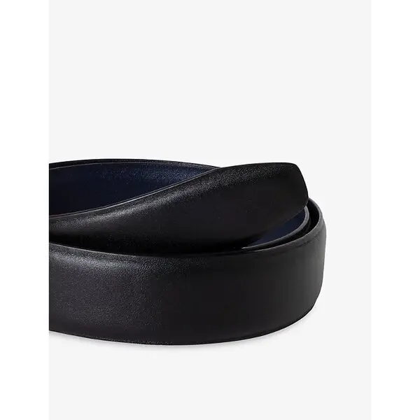 HACKETT Feather-edge Leather Belt