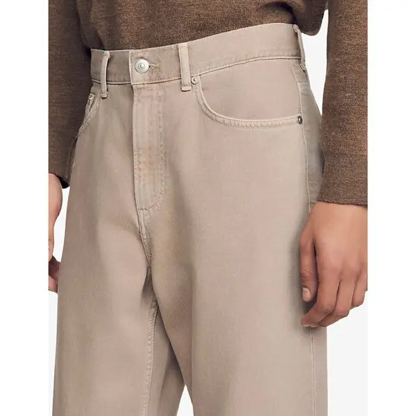 Sandro Overdyed Baggy-fit Denim Jeans