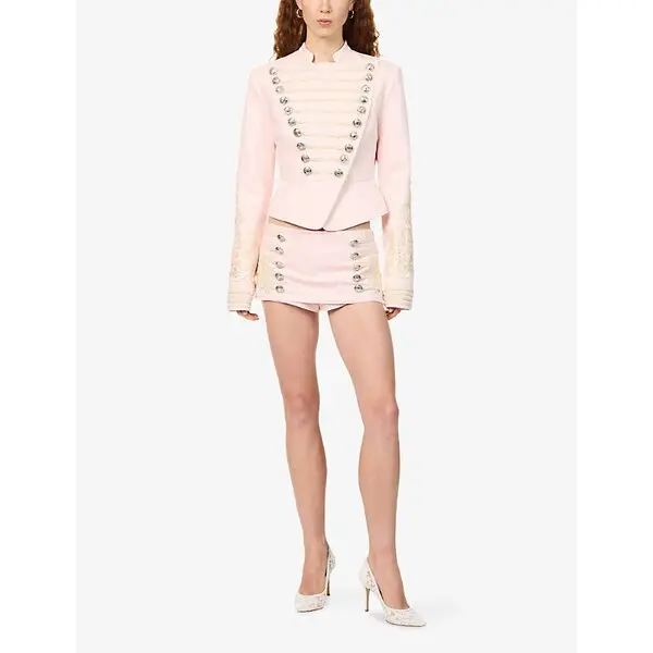 JADED LONDON Mandy Military Woven Skort
