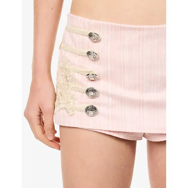 JADED LONDON Mandy Military Woven Skort