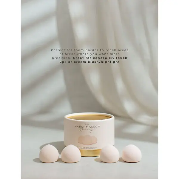 CLOMANA Mini Marshmallow Make-up Sponges Set Of Four