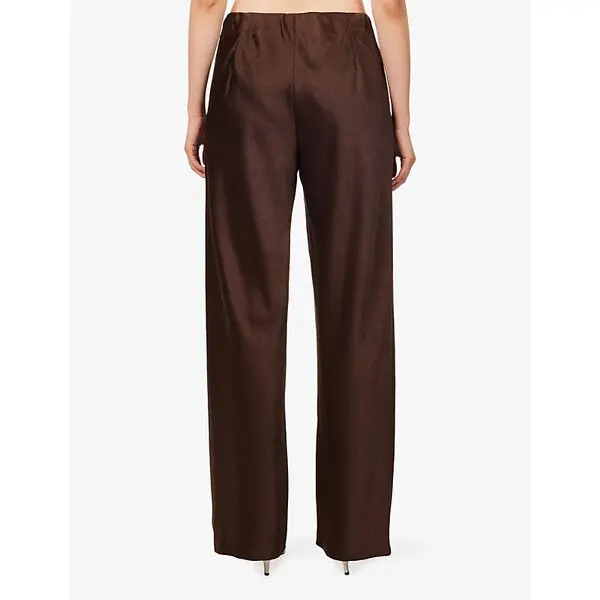 Vince Colette Wide-leg Cotton Trousers