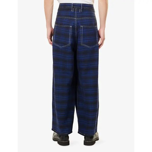 STORY MFG. Lush Check Cotton Trousers