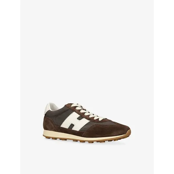 Hogan H727 Suede And Woven Trainers