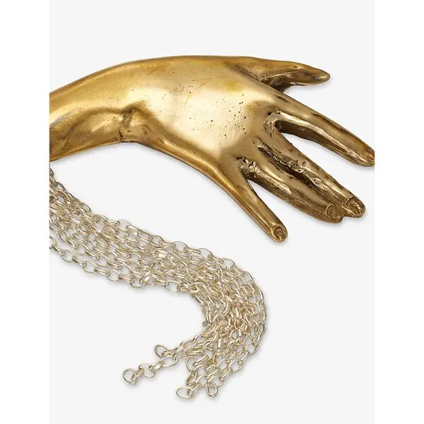 BEATRIZ PALACIOS Folk Maja Gold-plated Brass Brooch