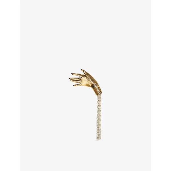 BEATRIZ PALACIOS Folk Maja Gold-plated Brass Brooch