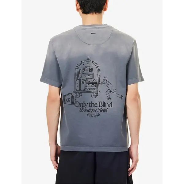 ONLY THE BLIND Le Portier Logo Cotton T-shirt