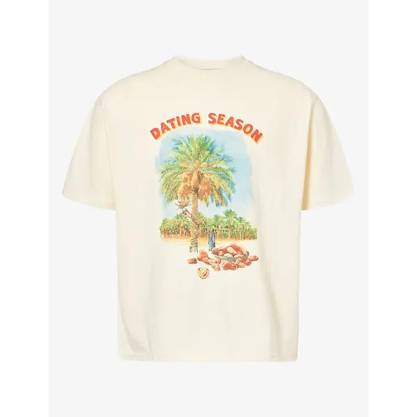 NOT BORING Dating Season Graphic-print Cotton T-shirt