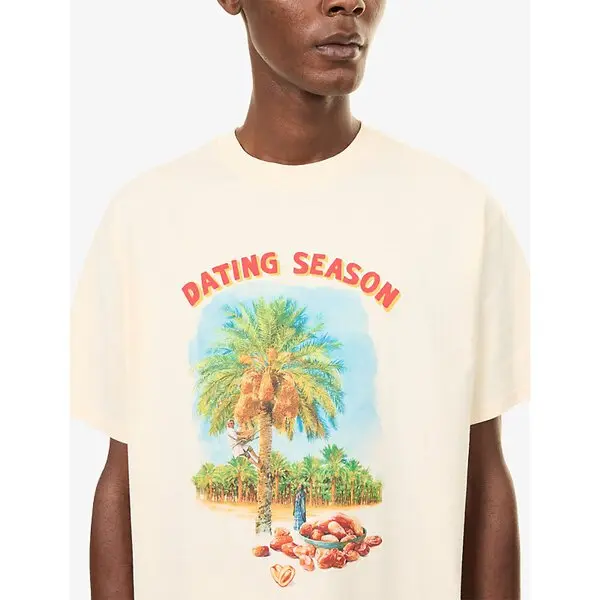NOT BORING Dating Season Graphic-print Cotton T-shirt