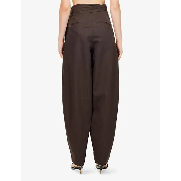 ROHE FRAMES Sarong Knot Wool Trousers