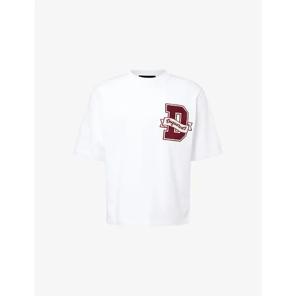 Dsquared2 College Brand-patch Cotton T-shirt