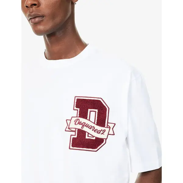 Dsquared2 College Brand-patch Cotton T-shirt