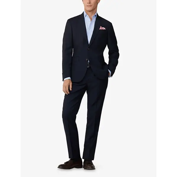 HACKETT Tailored Single-breasted Wool Blazer