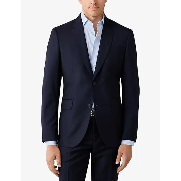 HACKETT Tailored Single-breasted Wool Blazer