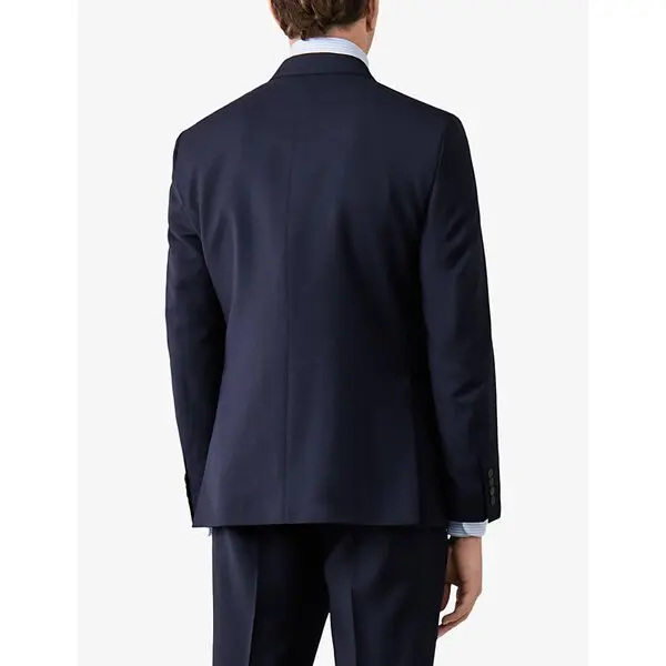 HACKETT Tailored Single-breasted Wool Blazer
