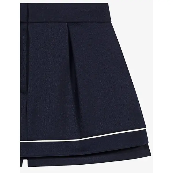 Maje Layered High-rise Woven Shorts