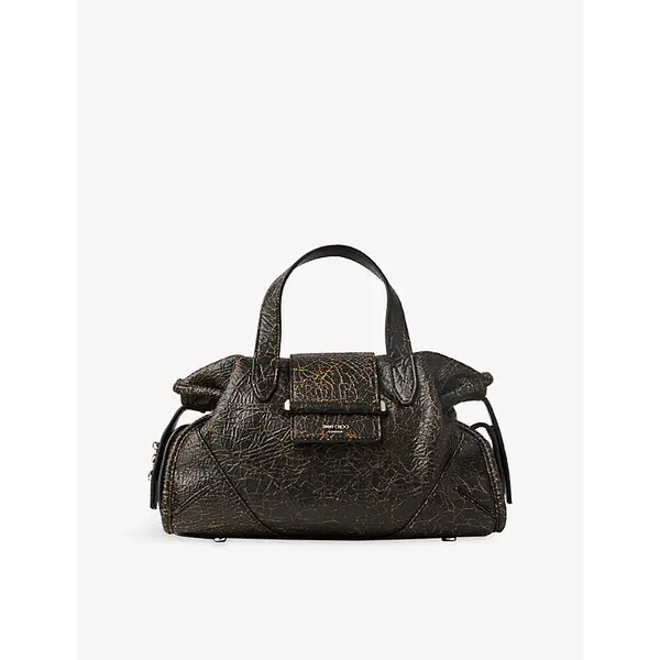 JIMMY CHOO Barfilo Holdall - Black/toffee/silver