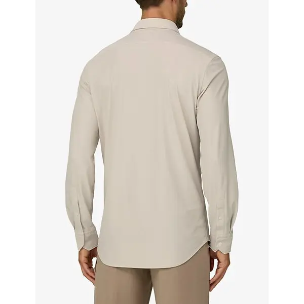 Boggi Milano Slim-fit Long-sleeved Stretch-woven Shirt