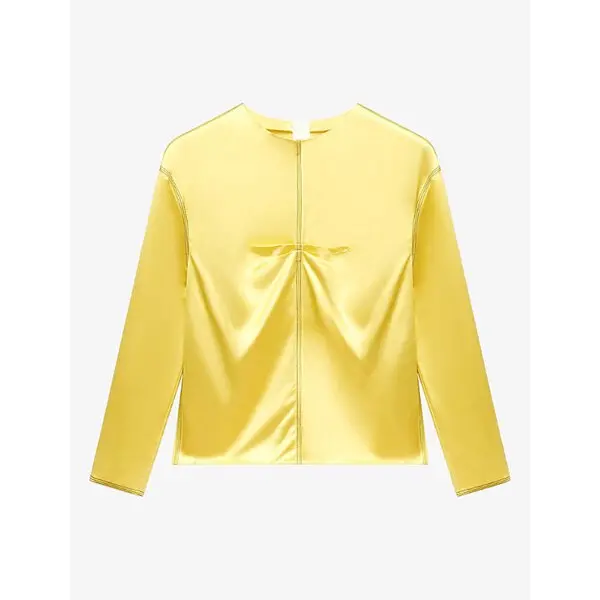 Marni Contrast Stitch Satin Top