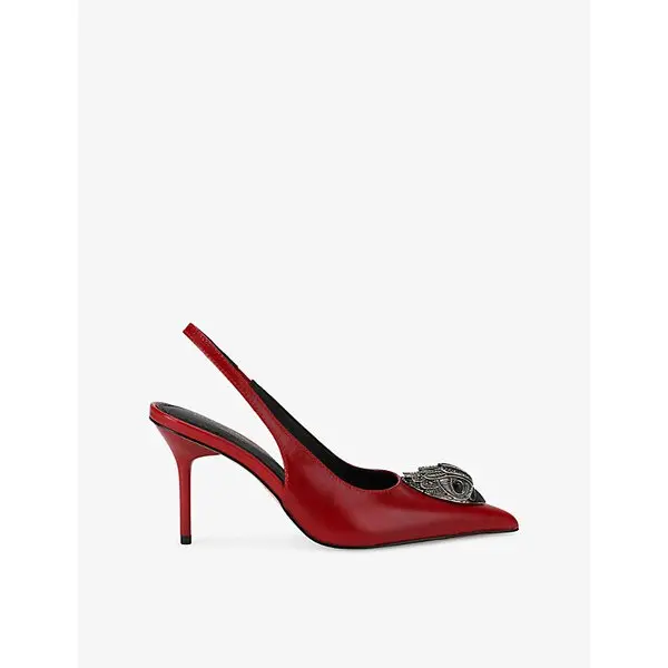 Kurt Geiger Belsize Eagle Leather Slingback Pumps