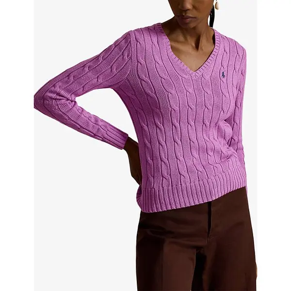 Polo Ralph Lauren Kimberly Cable-knitted Cotton Jumper