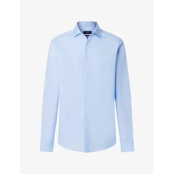 HACKETT Formal Tailored-fit Long-sleeve Cotton Shirt