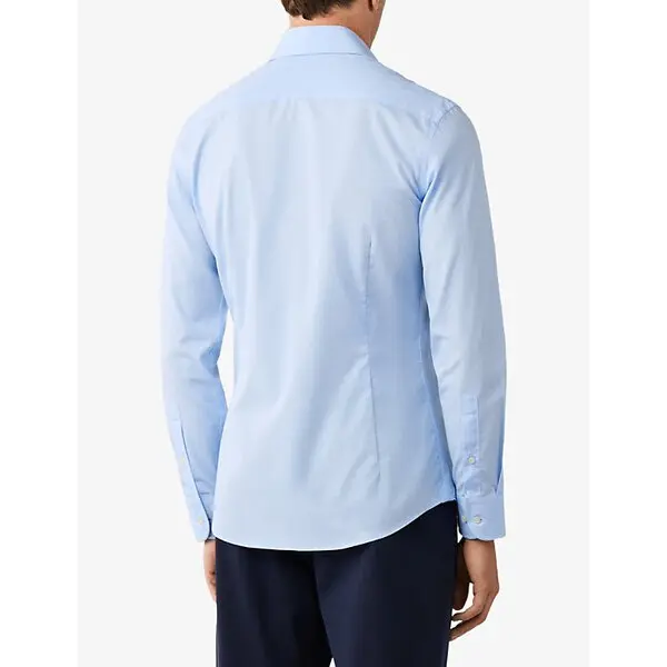 HACKETT Formal Tailored-fit Long-sleeve Cotton Shirt