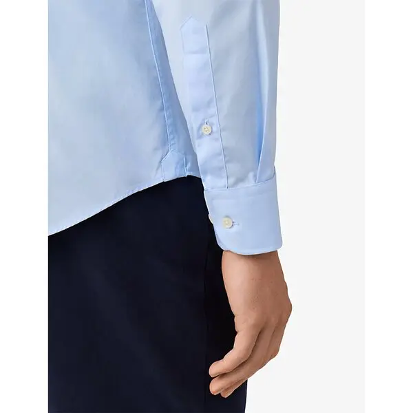HACKETT Formal Tailored-fit Long-sleeve Cotton Shirt