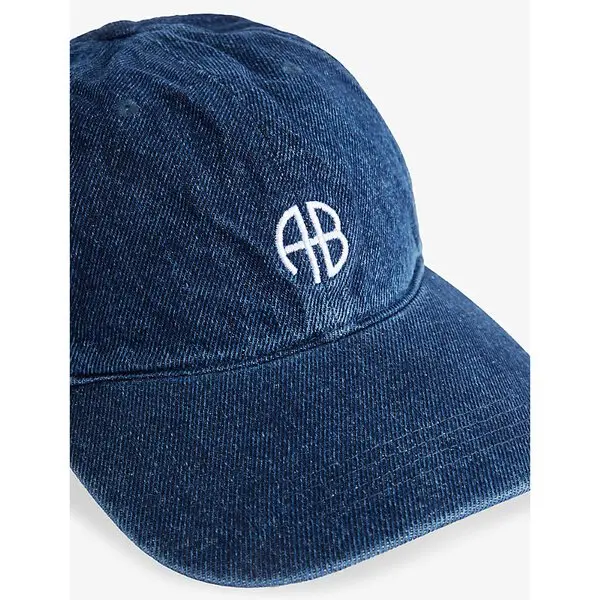 ANINE BING Jeremy Logo-embroidered Denim Baseball Cap